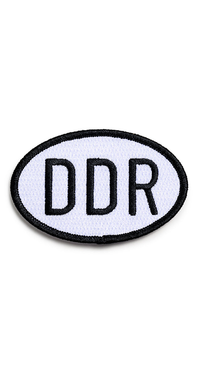 Aufnäher »DDR-Auotokennzeichen« Oval